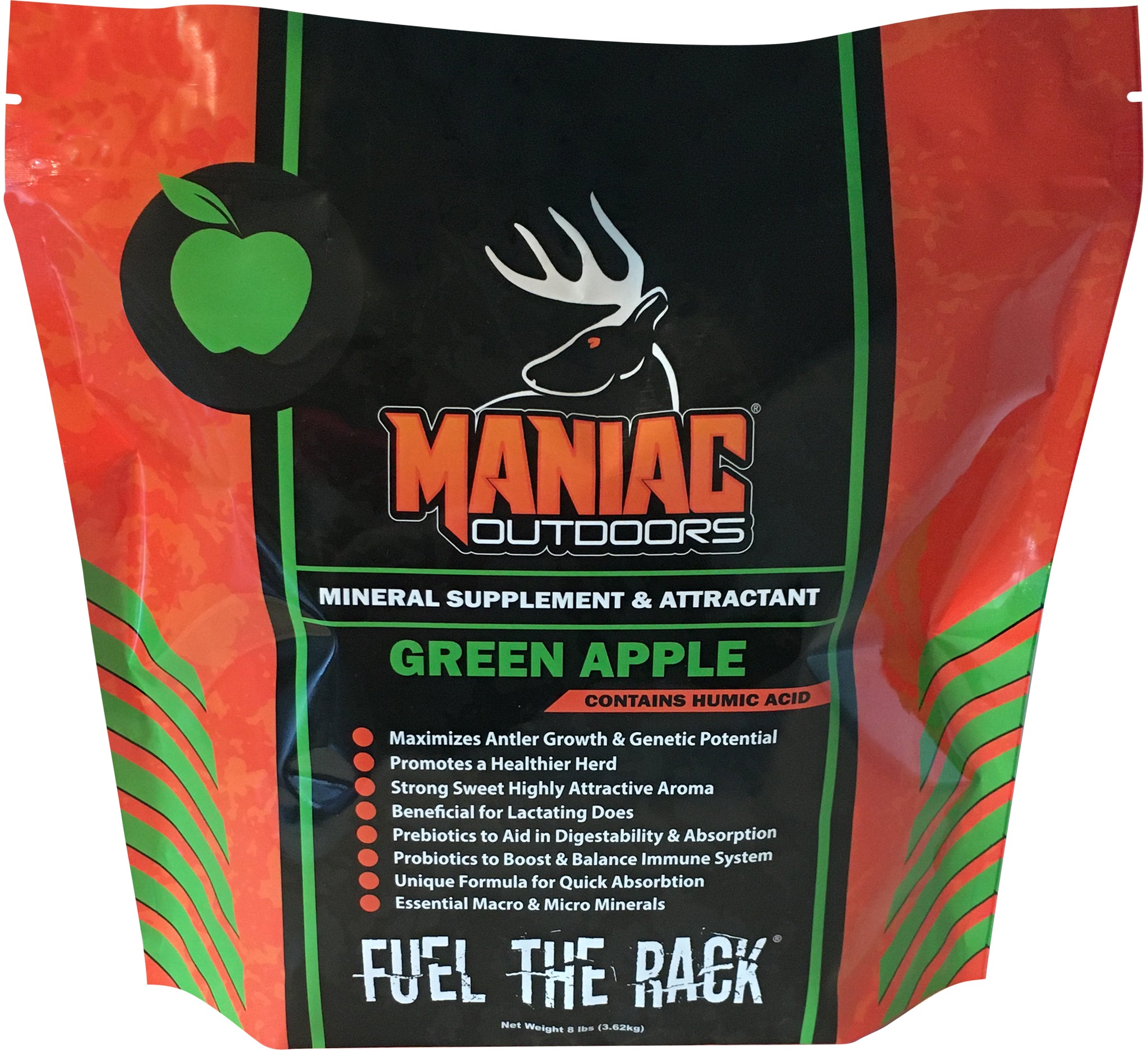 Deer Mineral Attractant- Green Apple Flavoring | Maniac outdoors